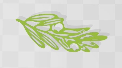 🎨 line art olive branch・Free STL File for 3D printing・Cults