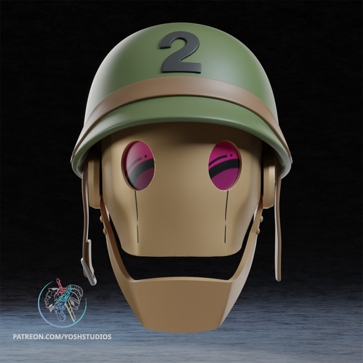 3MF file G.I. Robot Helmet 3D Printer STL File 🤖 ・3D printable design ...