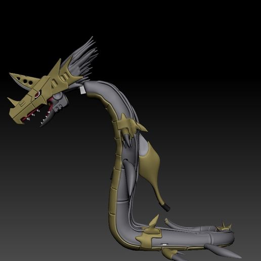 🐉 MetalSeadramon・ STL File for ・Cults
