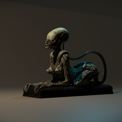 ♀️ Female Sphinx Alien・ STL File for 3D printing・Cults