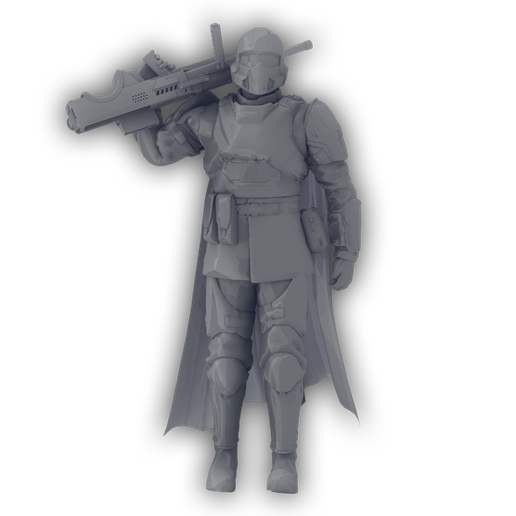 🔫 HELLDIVER WITH AUTOCANNON FIGURE HELLDIVERS 2・ OBJ File for 3D ...
