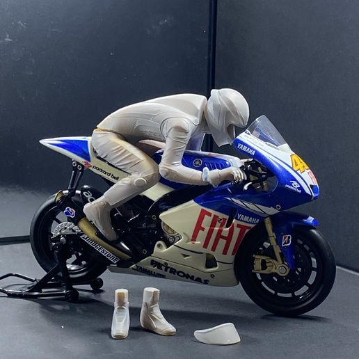 🏍️ 1/12 Motorcycle racer for scale model・ STL File for 3D printing・Cults