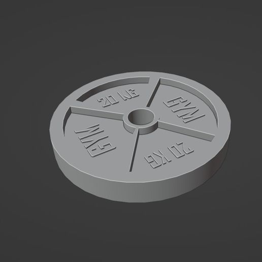 ⚽ Barbell plate・ STL File for 3D printing・Cults
