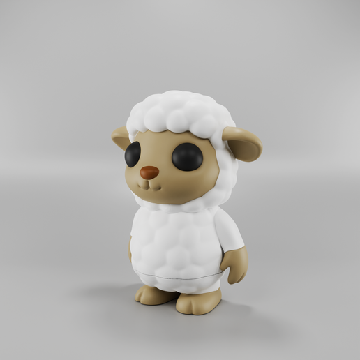 🐑 Flexy Sheep Figurine + Keychain・ STL File for 3D printing・Cults