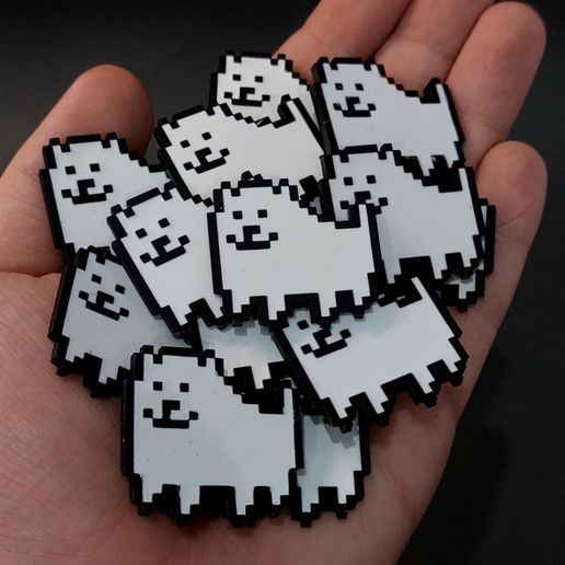 🐕 Annoying dog toby fox undertale enamel pin / magnet・Free STL File for ...