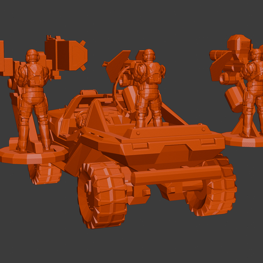 😇 Halo Unsc Warthog- 32mm scale- 3 weapon choices.・ STL File for 3D ...