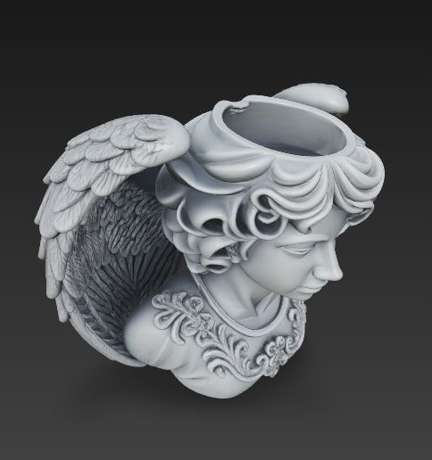👼 Angel Bust Planter: A 3D Printed Object of Serenity and Grace・ STL ...