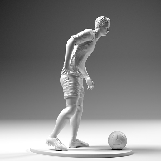 💶 Footballer 02 Prepare To Footstrike 03 Stl・Free 3D File for 3D ...