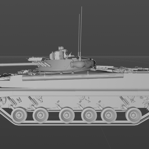 🗺️ Material del modelo 3D del vehículo de combate de infantería soviético BMP-3・Archivo OBJ para ...