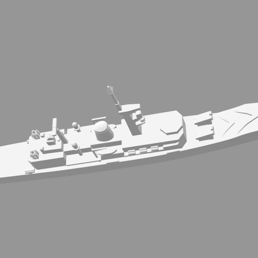 ♟ British Leander class Batch 2 frigate 1:1200・ STL File for 3D ...
