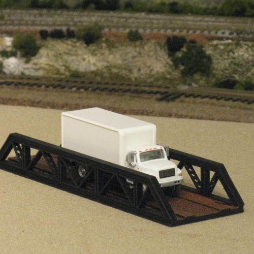 🪵 HO Scale One Lane Wooden Deck Bridge・Free STL File for ・Cults