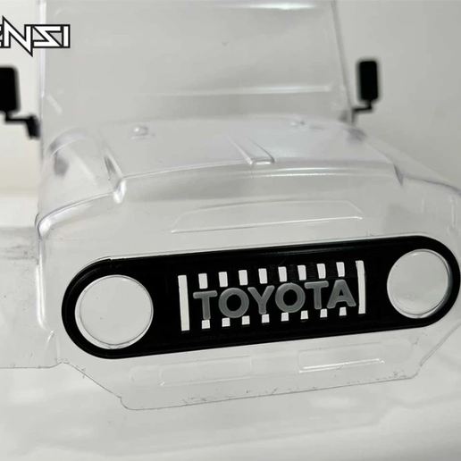 STL file 1/10 BODYSHELL TOYOTA FJ45 GRILL 🚗 ・Template to download and ...