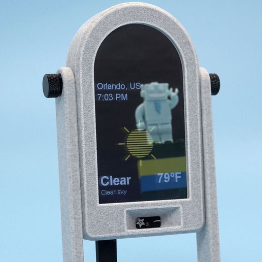 🪞 Mini Smart Mirror Weather Display・Free STL File for 3D printing and ...