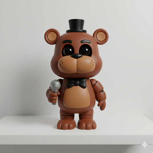 Mini Boxy Freddy Fazbear 🐻🎤 - Animatrónico impresso no local! (NÃO ...