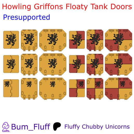 STL file Howling Griffons Floaty Tank Doors - Presupported 🪖 ・3D ...