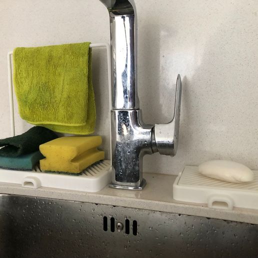 🔪 Kitchen Sink Organizer (Sink Caddy) & Soap Holder・ STL File for 3D ...