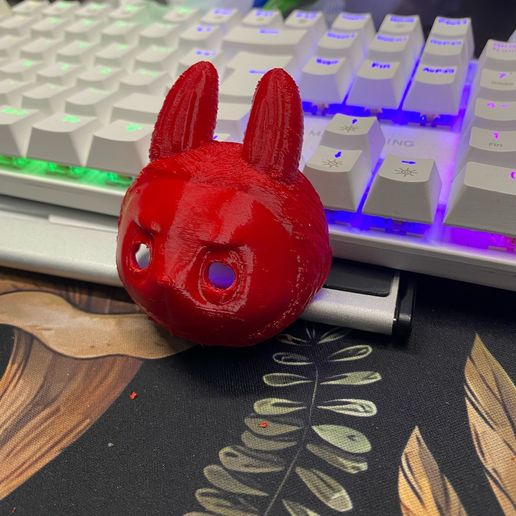 🗝️ Labubu Mask・ STL File for 3D printing・Cults
