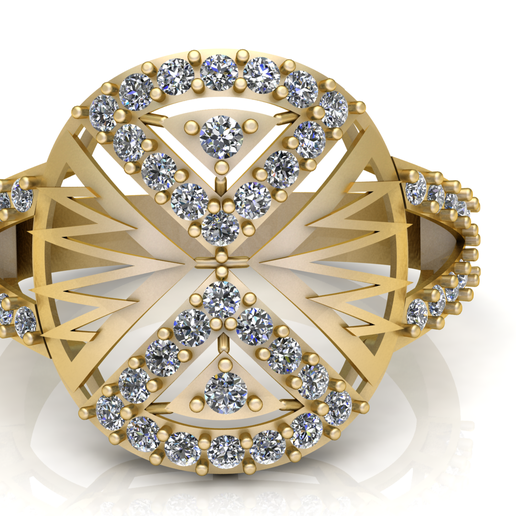STL file WEDDING PRINCESS RING 3ED PRINTABLE MODEL 💒 (OBJ)・3D printer ...