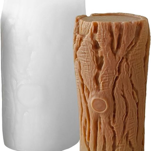 🌳 TREE TRUNK CANDLE・ STL File for 3D printing・Cults