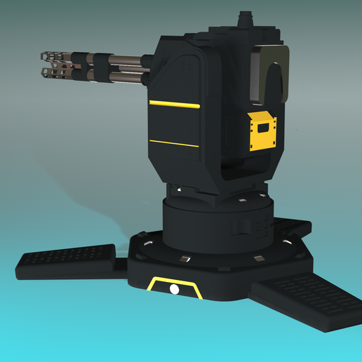 STL file Helldivers 2 Gatling Machine Gun Turret Sentry Stratagem 🔫 ・3D ...