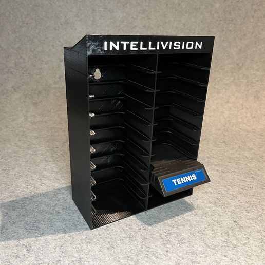 🕹️ Wall stand holder for 20 games Intellivision・ STL File for 3D ...