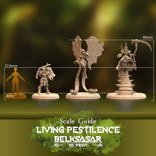 👩 Living Pestilence - Knight・ 3D File for 3D printing・Cults
