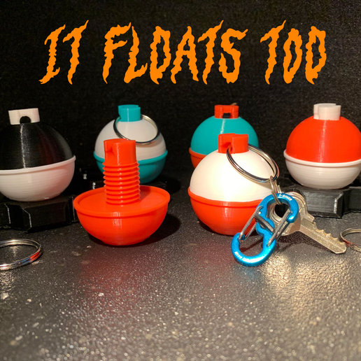 🎣 Fishing Bobber Keychain・Free STL File for 3D printing・Cults