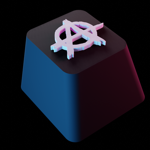 Archivo STL Anarchy keycap mx 🧢 ・Modelo de impresión 3D para descargar ...