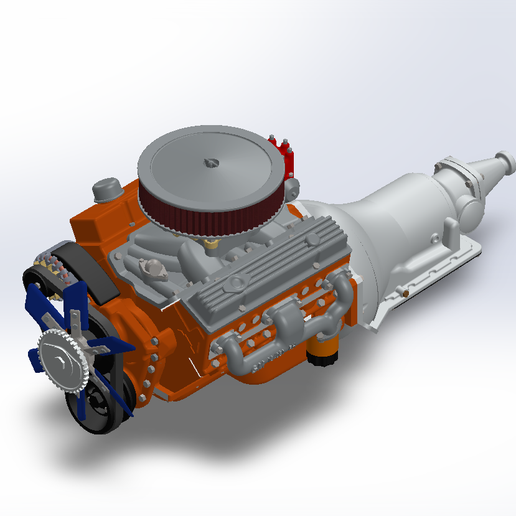 Archivo STL Pack 1 de actualización del Small Block V8 (SBC) 350 "SS" de Chevy a escala 1/24 ...