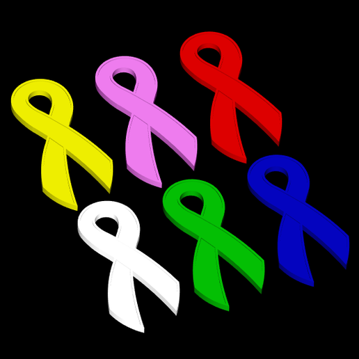 printable cancer ribbon colors