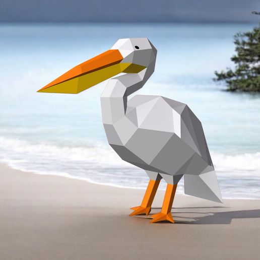 STL file Pelican bird 🐦 (OBJ)・3D printing idea to download・Cults