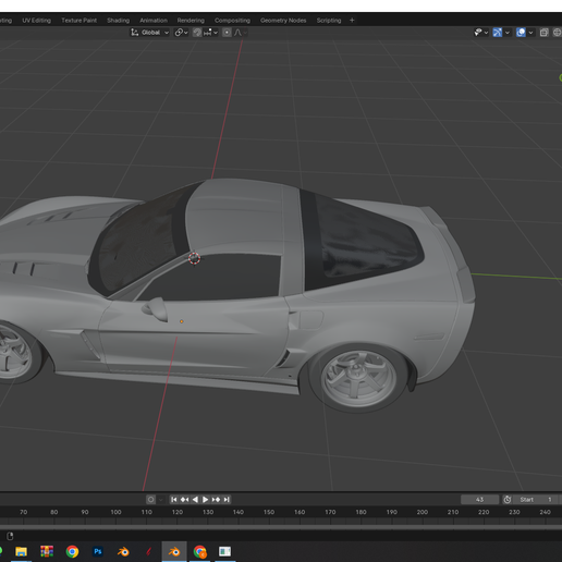 🚙 Chevrolet Corvette Z06 C5・ OBJ File for 3D printing・Cults