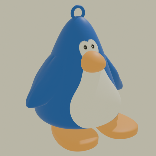 🐧 Club Penguin Keychain・Free STL File for 3D printing・Cults