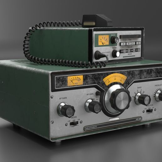 📻 VIntage Heathkit HR-1680 Ham Radio receiver・ STL File for 3D printing ...