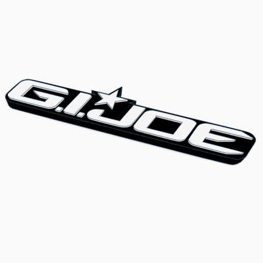 STL file G.I. JOE V4 Logo Display by MANIACMANCAVE3D 👾 ・3D printable ...