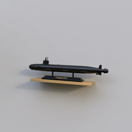 🗿 Virginia Class Submarine (Block I-IV and V) 1:350 Scale・ STL File for ...