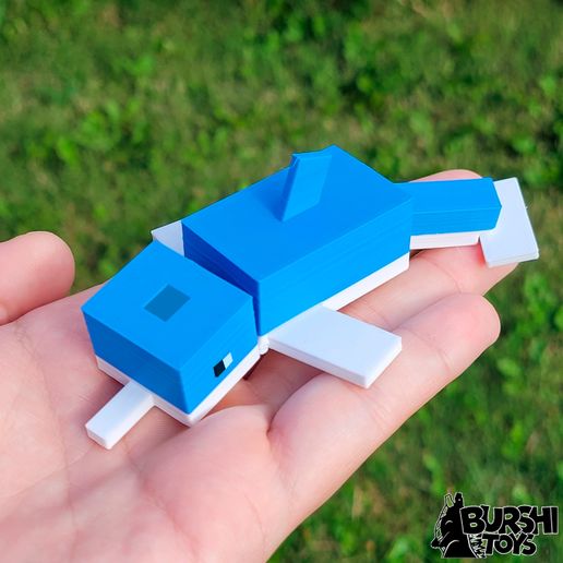 🐬 DOLPHIN MINECRAFT FLEXI ARTICULATED TOY (3mf Included)・ 3D File for ...