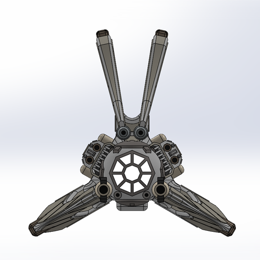 🚀 Chiss Clawcraft Bomber, StarWars, armada style stand mount・Free STL ...