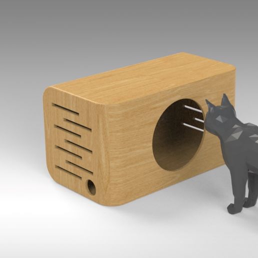 🐱 Cat House Modern - FULL SIZE・ STL File for ・Cults