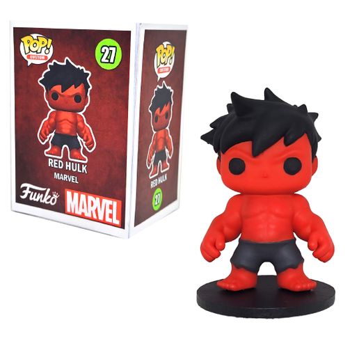 🦸 RED HULK TOYART MODEL FUNKO POP・ 3D File for 3D printing・Cults