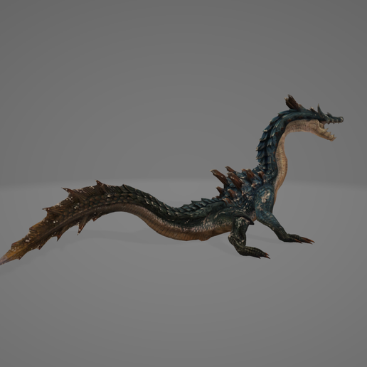 👹 MONSTER HUNTER LAGIACRUS・ STL File for 3D printing・Cults