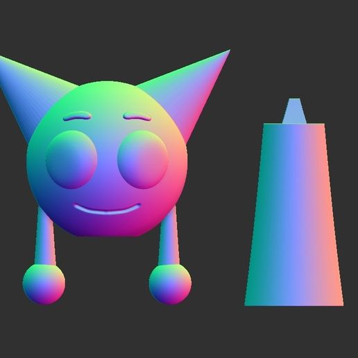 📁 OC Sprunki Pyramixed STL file 3D Model Character Obj, Sprunki 3mf ...