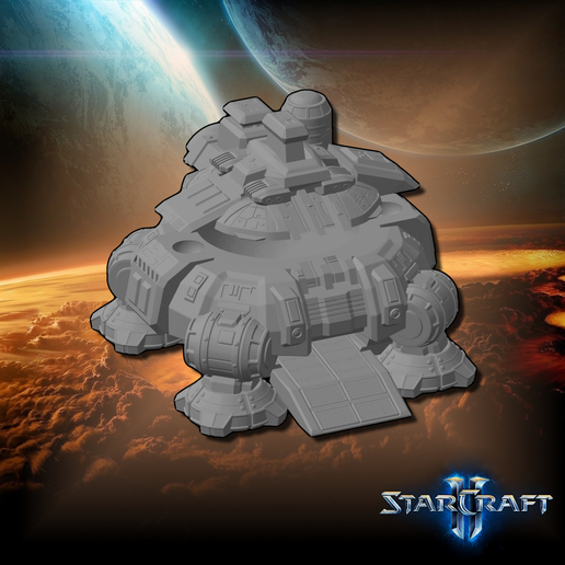 🏗️ STARCRAFT II Terran Command Center Ashtray Kit・ 3D File for 3D ...