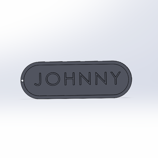 STL file NAME TAG - JOHNNY 🗝️ ・3D print model to download・Cults