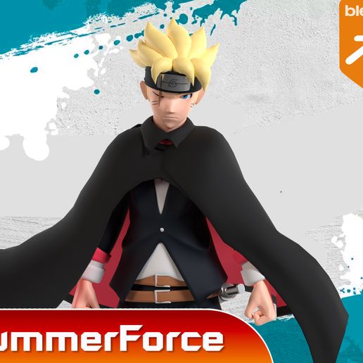 🥷 Boruto Uzumaki - Boruto Two Blue Vortex・ STL File for 3D printing・Cults