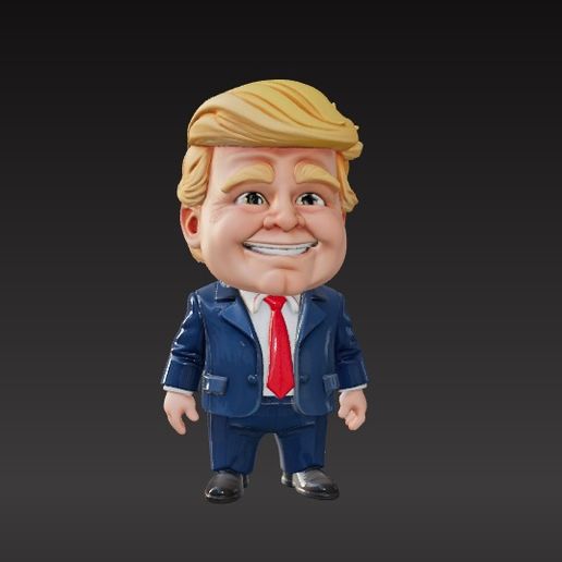 STL file donald trump chibi 🇷🇺 ・3D printing idea to download・Cults