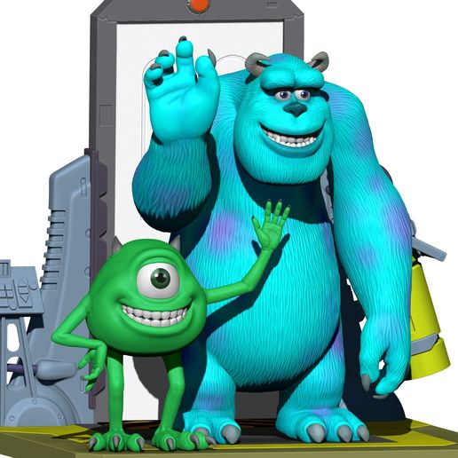 🧸 Monsters Inc. 3D Print STL・ STL File for 3D printing・Cults