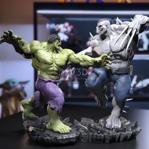 🔫 V3D - Hulk vs Weapon H・ 3D File for 3D printing・Cults