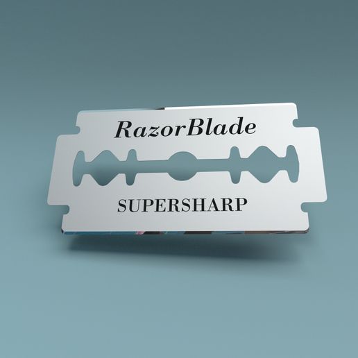 ⚙️ Razorblade, Razorblade・ STL File for 3D printing・Cults