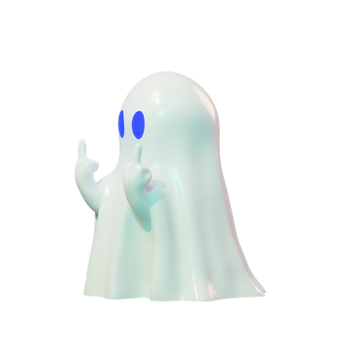 👻 Middle Finger Ghost・Free STL File for 3D printing・Cults